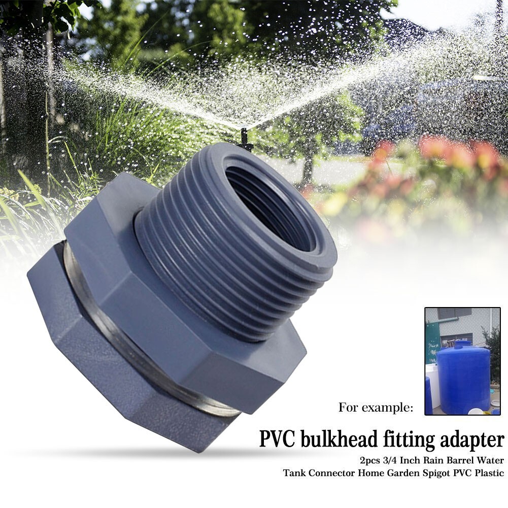 Round Bulkhead Fittings For Tanks 2 Inch PVC Bulkhead Fitting For