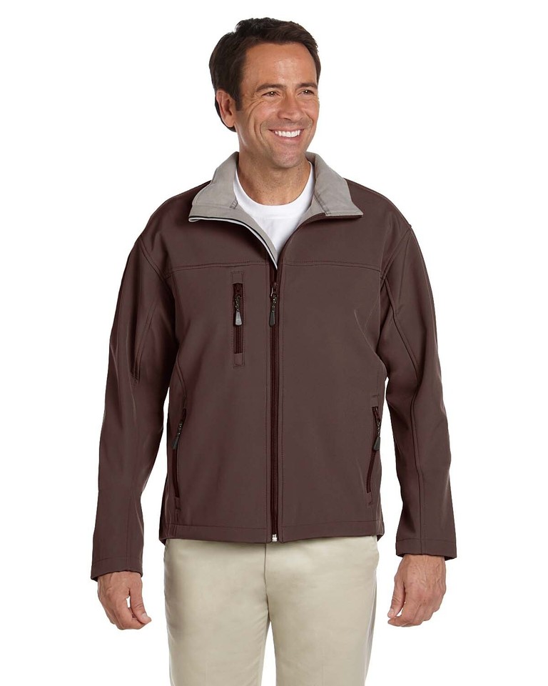 Devon & Jones Men's Soft Shell Jacket D995 Open Hem Cuffs & Zipper Front Pocket | eBay