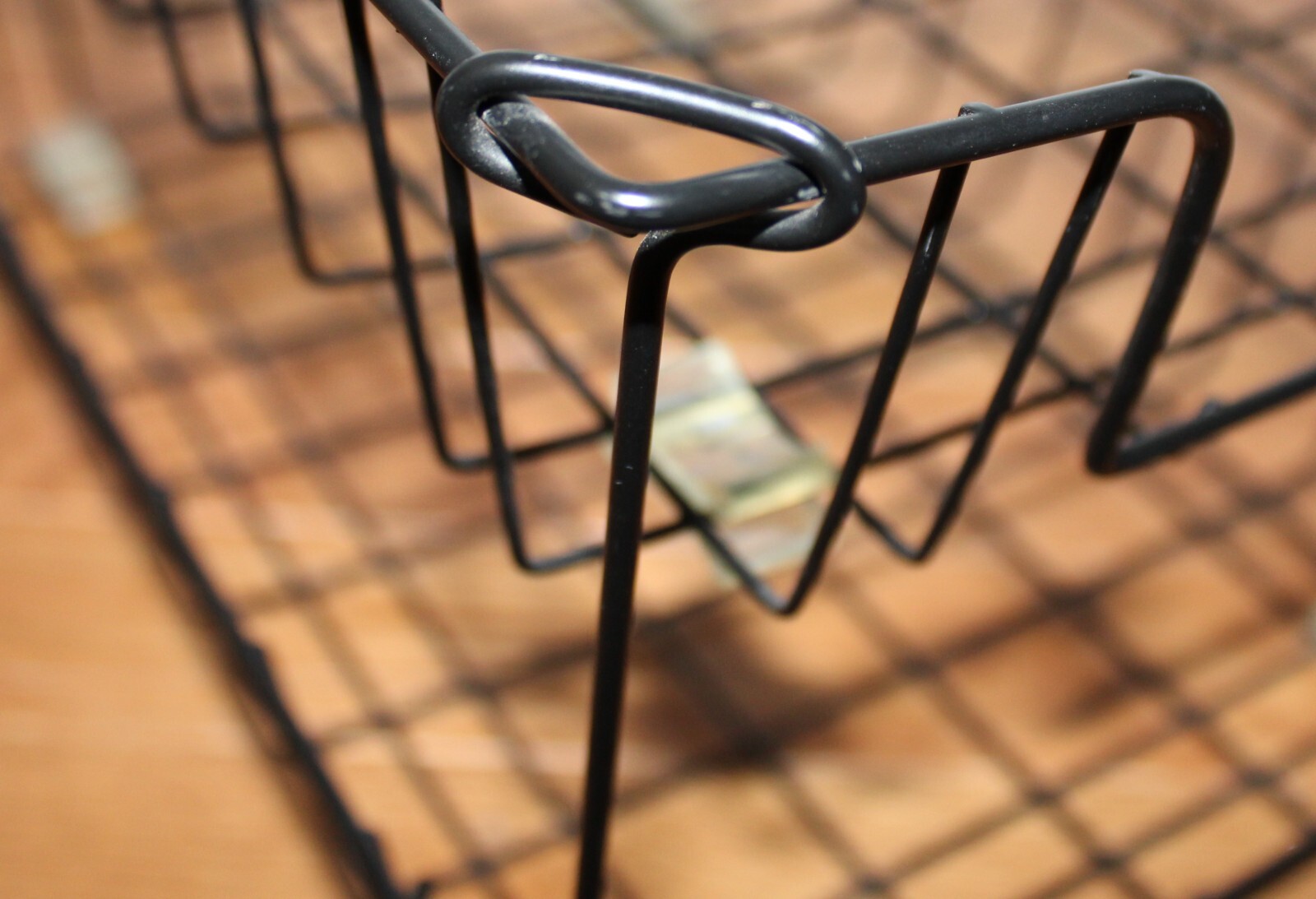 3 Vintage Industrial Metal Wire In Out Box Letter Desk Tray Baskets ...