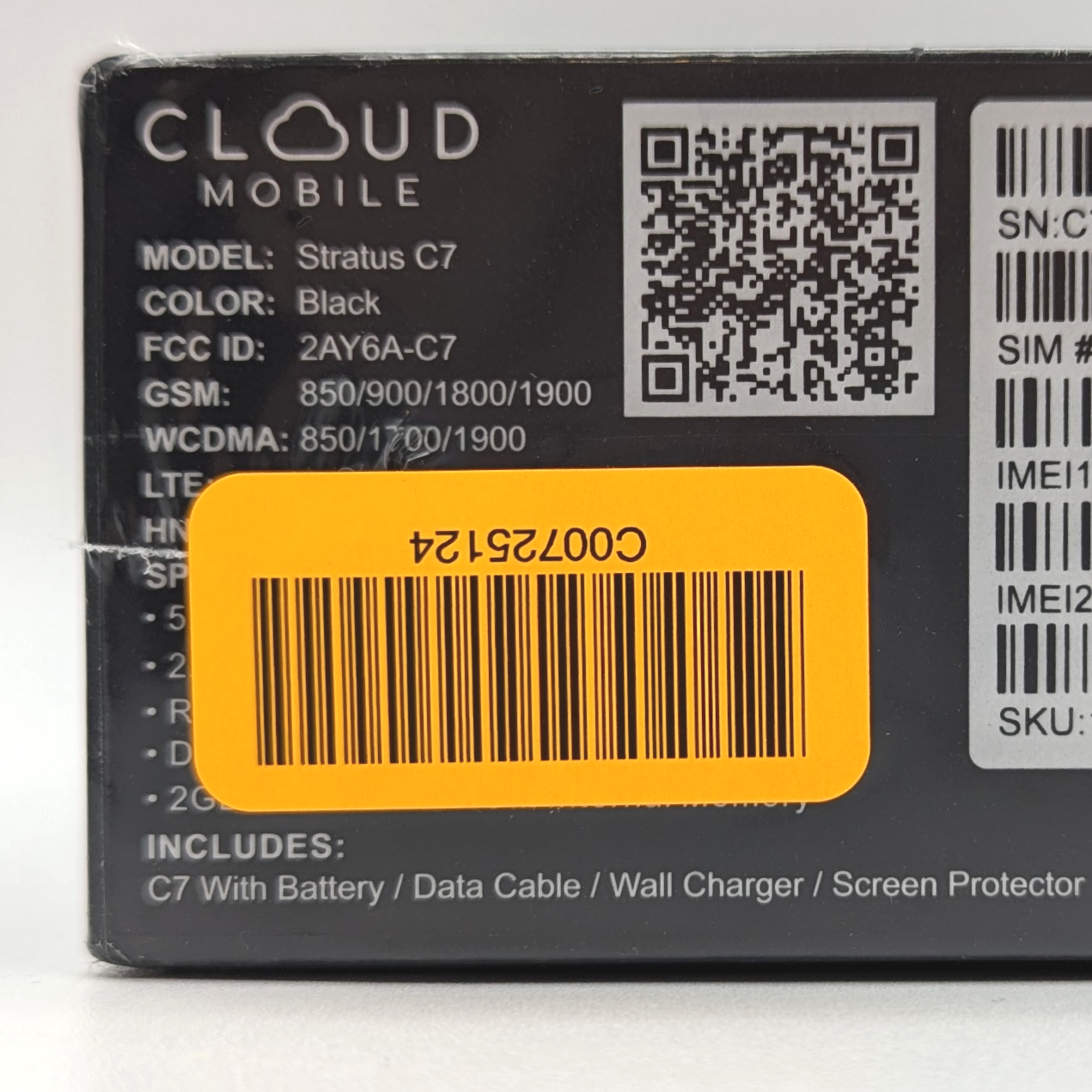 Cloud Mobile Stratus C7 - 16 GB - Black (TruConnect) for sale online | eBay