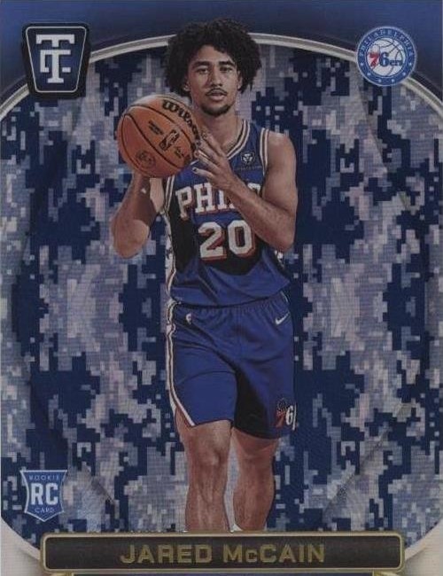 2024-25 Panini Totally Certified - Rookies Jared McCain #140 Blue Camo ...
