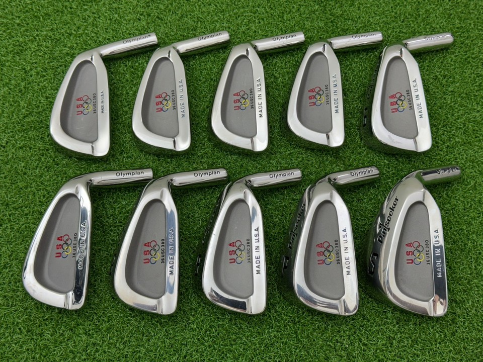 NOS Pinseeker Golf USA OLYMPIAN Iron Set 2-PW SW (Heads Only) Right ...