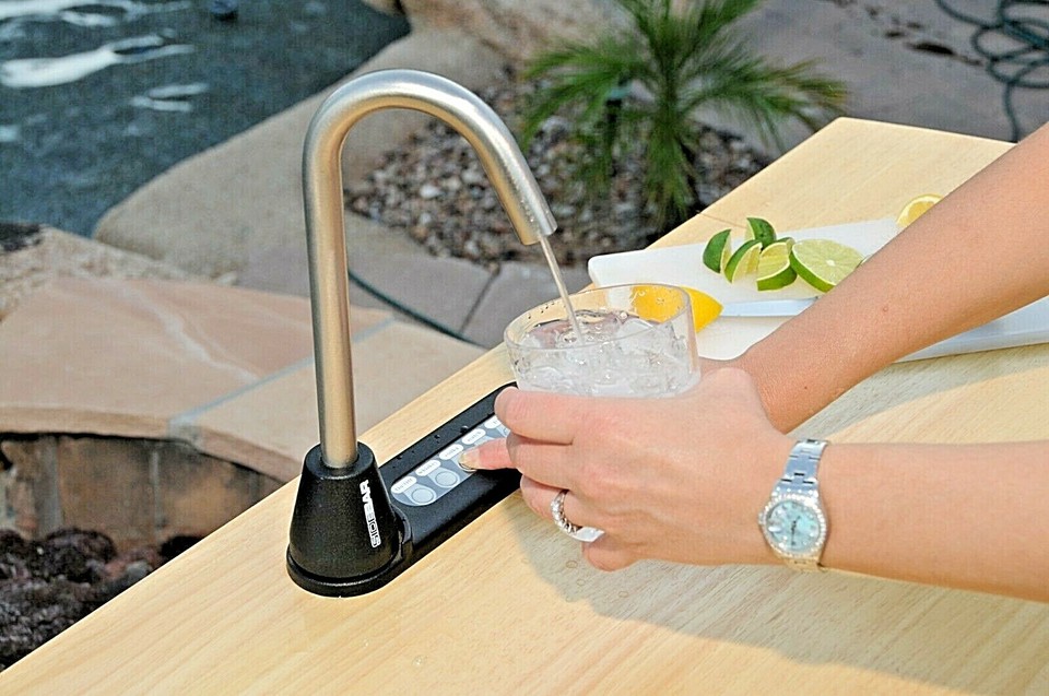 SIDEBAR BEVERAGE SYSTEMS LIQUOR DISPENSER, WHITE LED / NICKEL - NEW ...