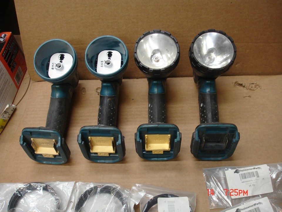 4 X MAKITA BML185 18V LXT FLASHLIGHTS LOT WITH PARTS READ | eBay
