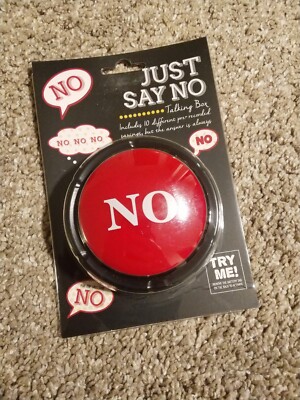 Just Say NO Talking Box Push Button 10 Pre-recorded Sayings BRAND NEW ...