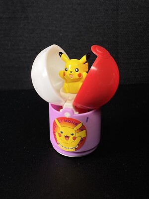Vintage Pokemon Pikachu Stamp FIgure With Pokeball Nintendo | eBay