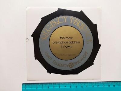 Adhesive Regency Terrace Singapore Sticker Autocollant Vintage 80s ...