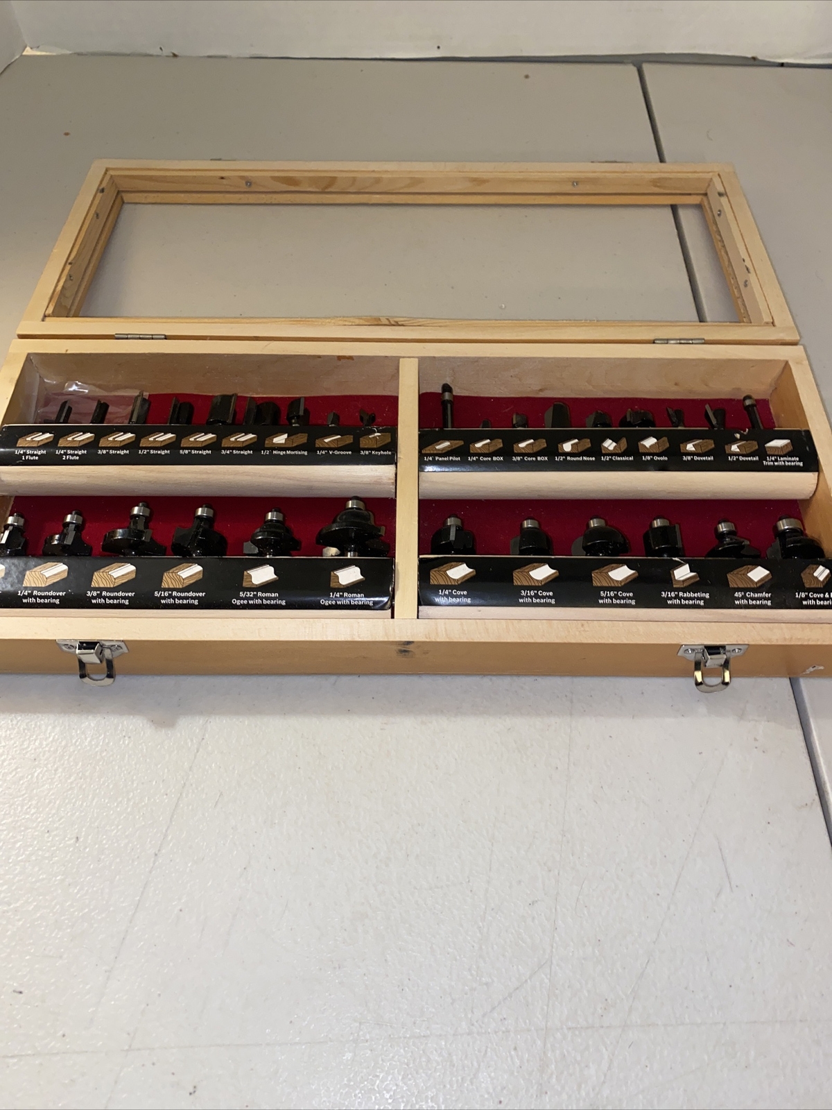 SKIL 91030 Carbide Router Bit Set - 30-Piece Drill Bits Wood Wooden ...