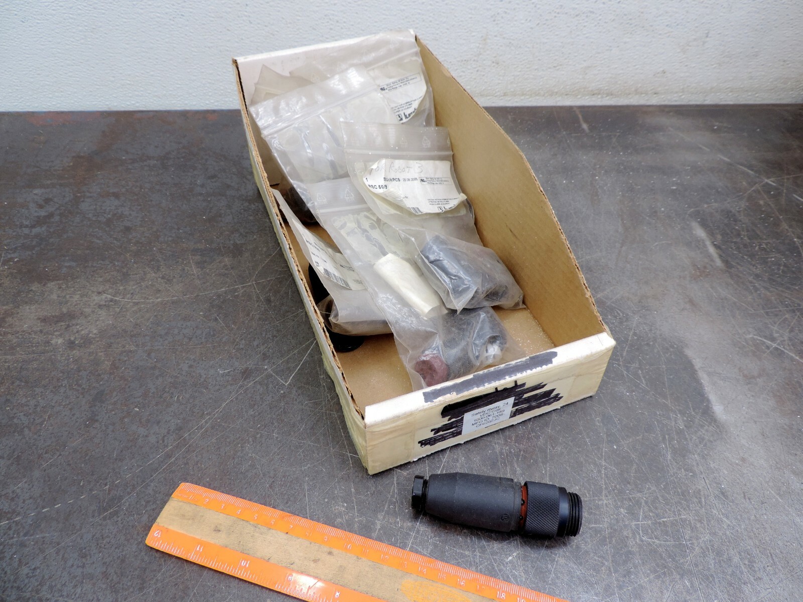 Lot of 9 Male 7 Female Lumberg RSC 50/9 5-Pole 7/8" Straight RSC-50-9 ...