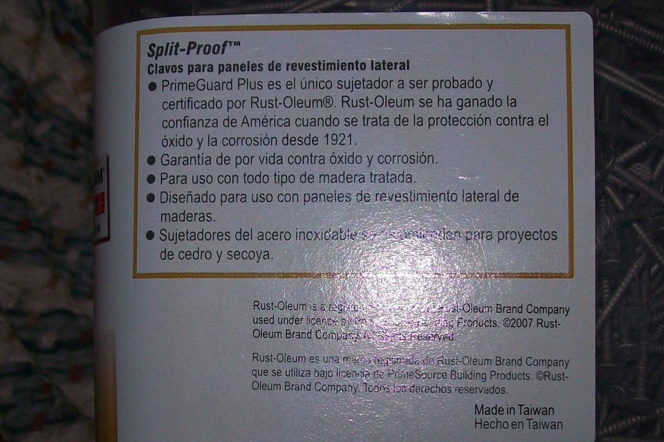 5 pounds 6d 2” Grip Rite Split-Proof Wood Siding / Fence Nails | eBay