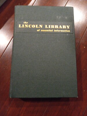 Lincoln Library Of Essential Information 1961 Volume 2 Book Vintage ...