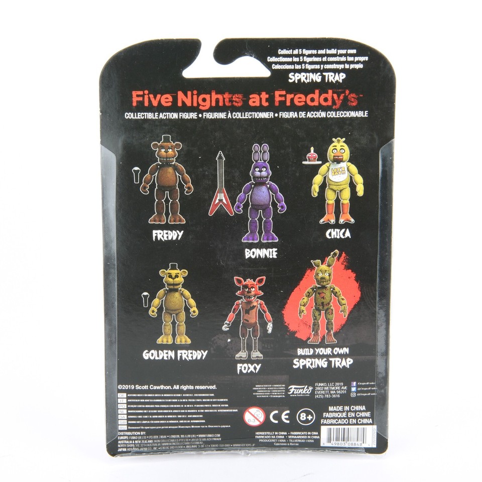 Spring Trap Five Nights At Freddy Bonnie Chica Golden Foxy 5"Action ...