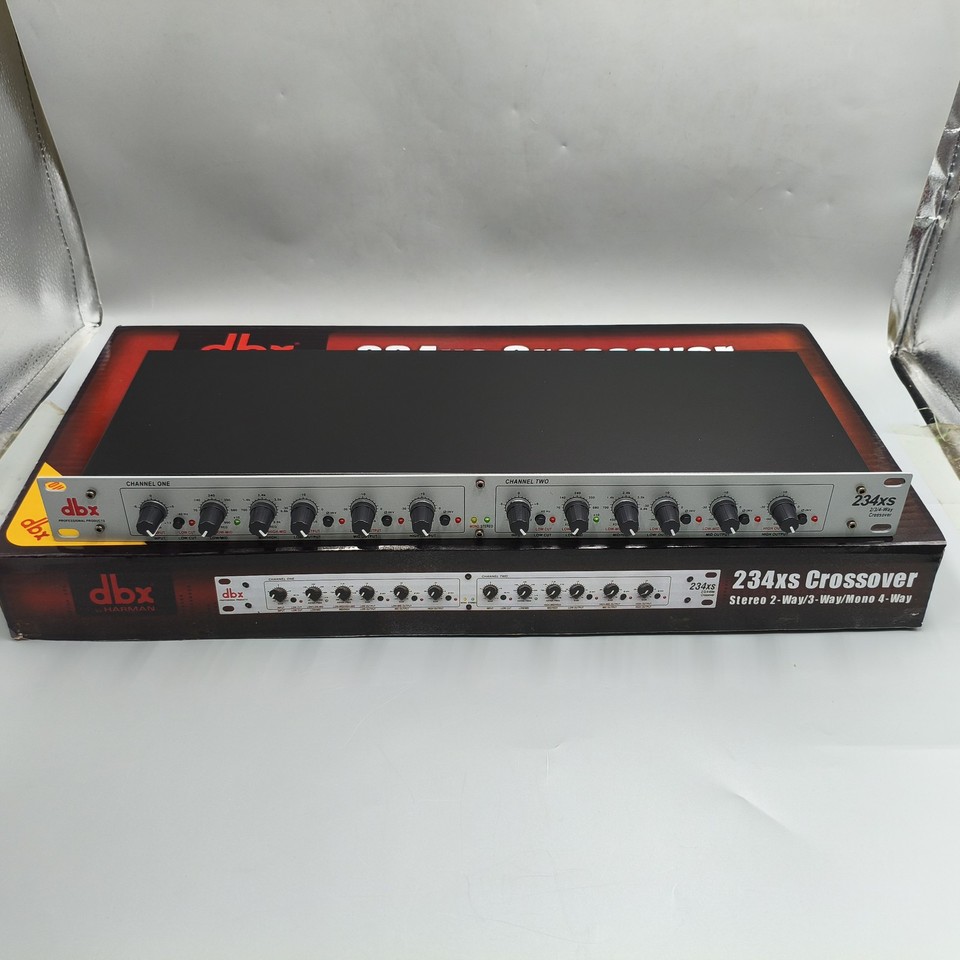 DBX 234xs 2-/3-Way Crossover Stereo Electronic 4-Way Crossover Mono ...