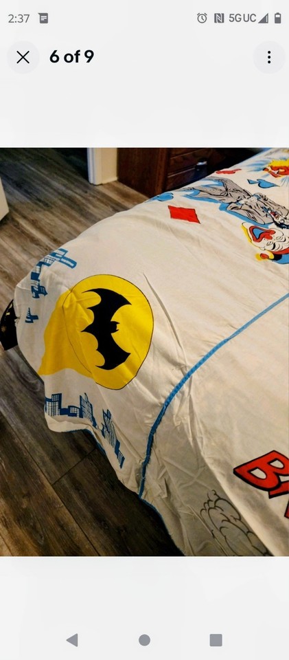Wow!!! 1966 Batman Bedspread Rare!! Bright Colors/1966 Batman Banner ...