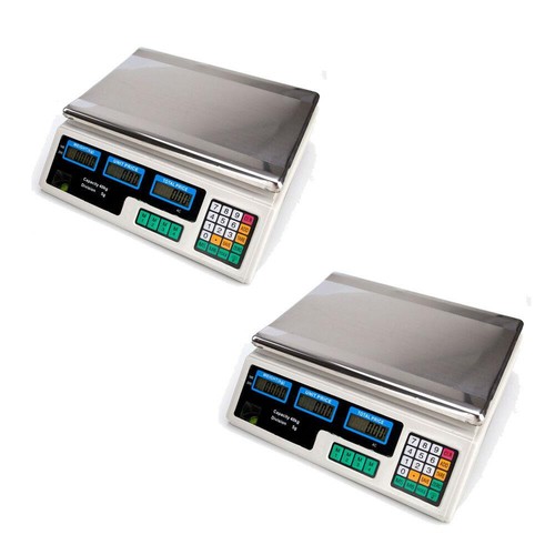 88lb 40KG * 5G Digital Produce Price Food Scale Market Weight Meat ...