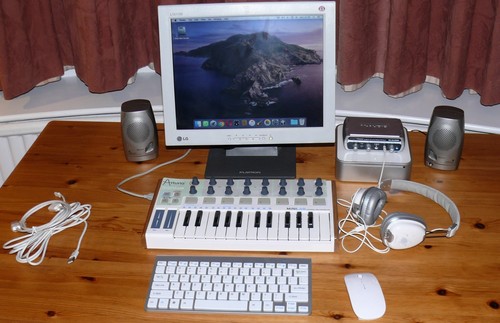 Retro Mac Mini Logic Pro X Recording Studio System c/w Audio Interface ...