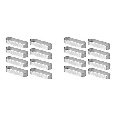16Pcs Oval Tartlet Molds,French Dessert Mousse Fruit Pie Tart Quiche ...