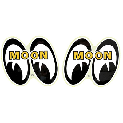 MOON DECAL STICKER SHEET RAT HOT ROD DRAG RACING GASSERS 6 inch #3 | eBay