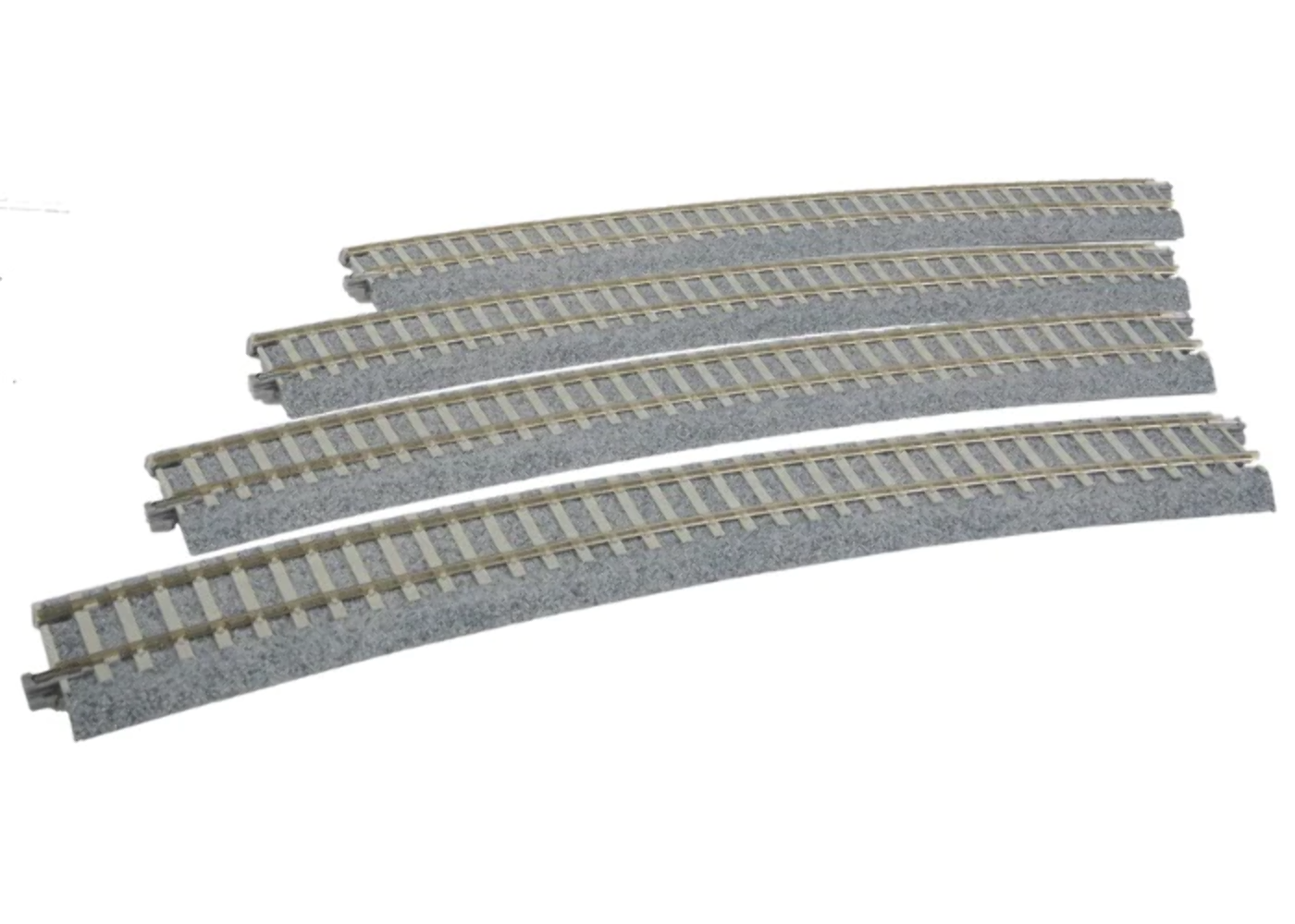 NEW Kato HO Scale Curve Track Superelevated w/ Ties Set Concrete (4) 2 ...