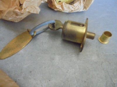 Vintage NOS Corbin Lock Co Sliding Showcase Desk Drawer Lock Vending ...