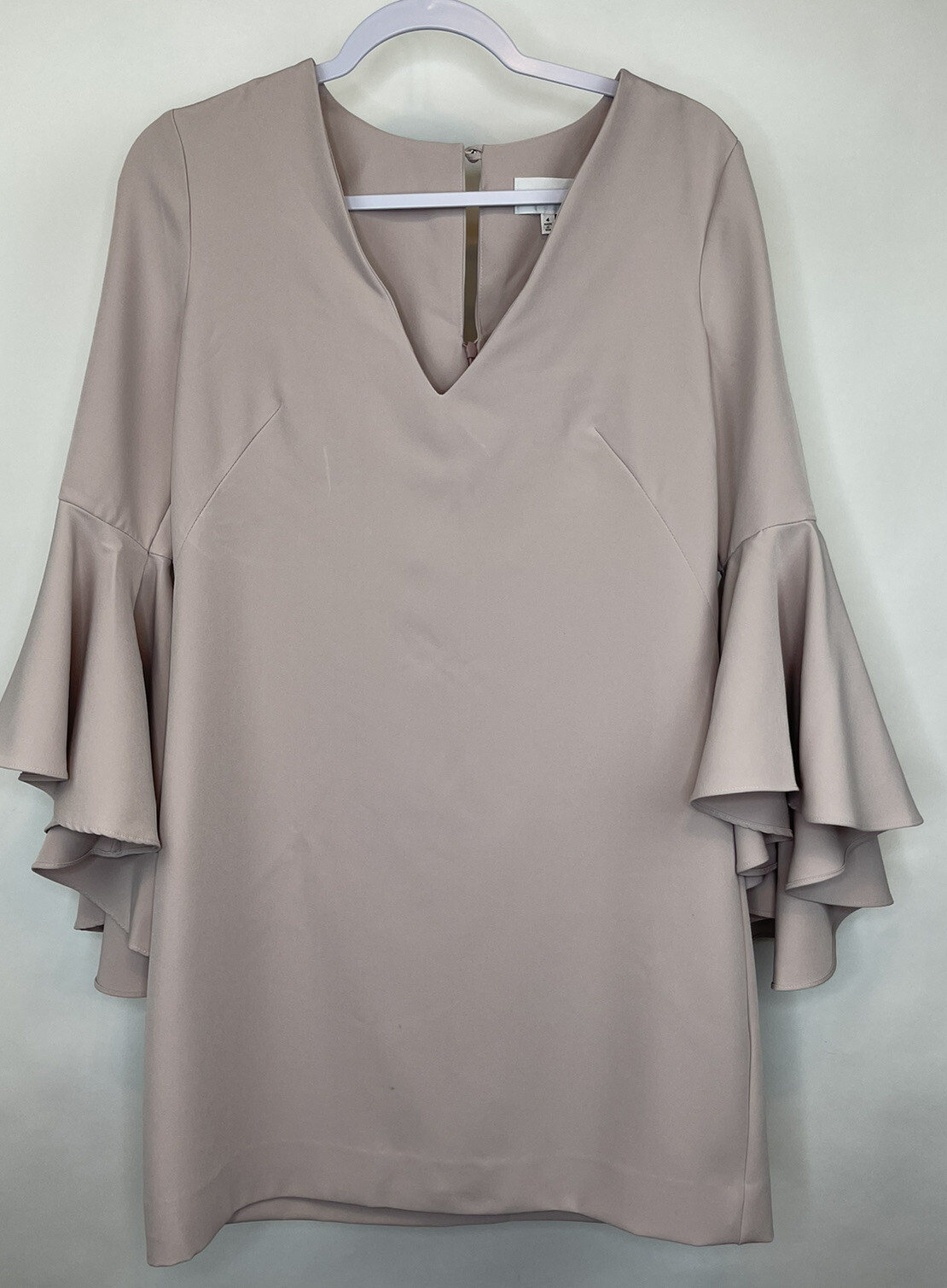 Milly Womens Blush Rachel Italian Cady Bell Sleeve Co… - Gem