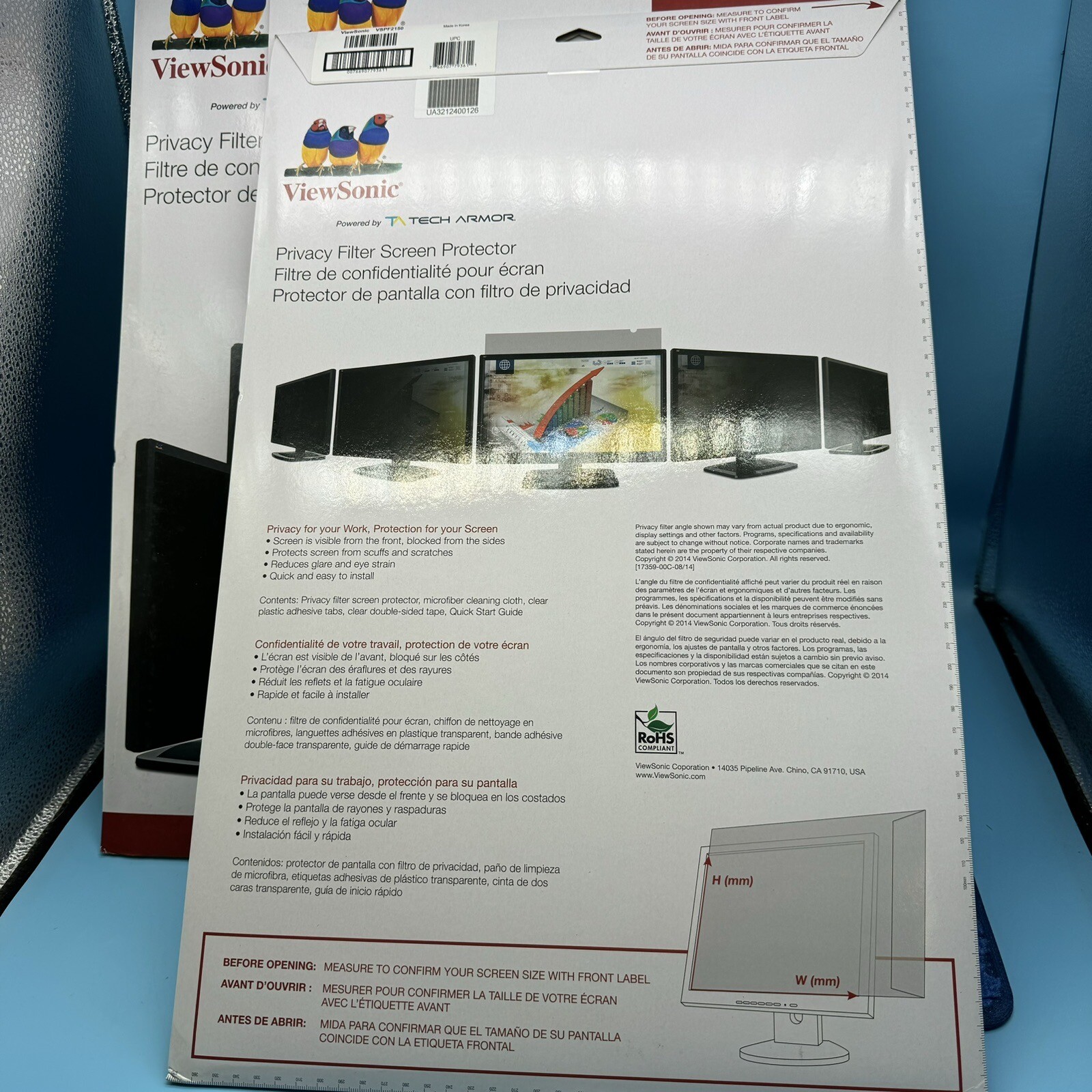 ViewSonic VSPF2150 Privacy Filter Screen Protector for sale online | eBay