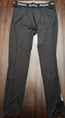 Reebok Compression Baselayer Pants Mens Large Black | eBay