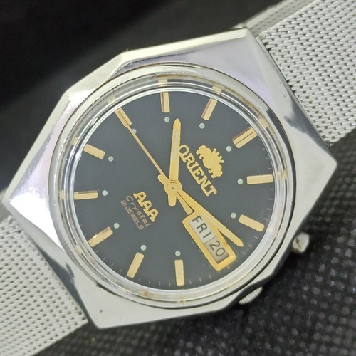 OLD ORIENT CRYSTAL AUTOMATIC 46943 JAPAN MENS ORIGINAL DIAL WATCH ...