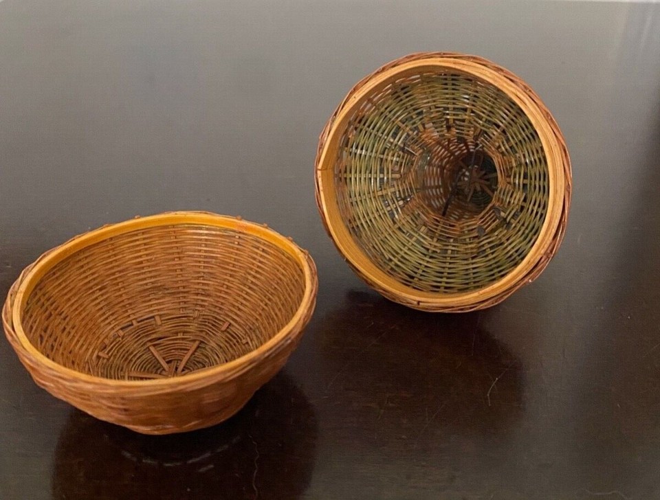 Vintage Wicker Chicken Bird Basket with Storage | eBay