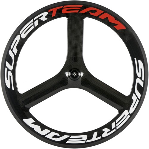 700C Tri Spoke Carbon Wheelset Front Road Bicycle Wheel Superteam ...