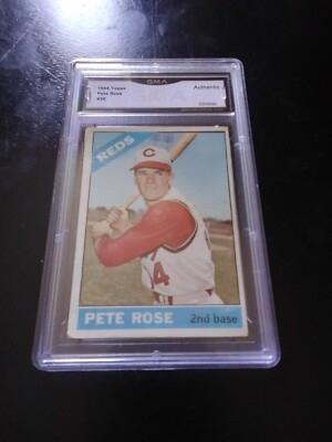 1966 O-Pee-Chee #30 Pete Rose GMA Authentic label Error | eBay