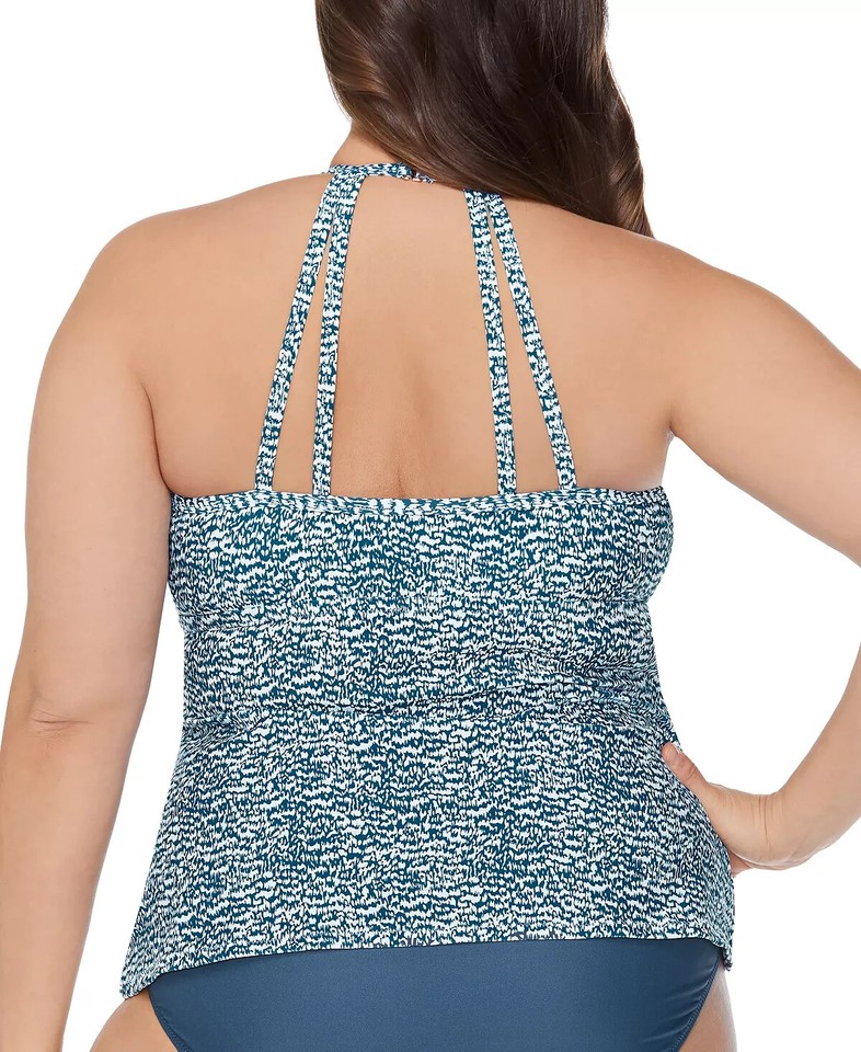 Raisins Curve H840236 Plus Size BOA High Neck Tankini Swim Top 20W 20 W ...