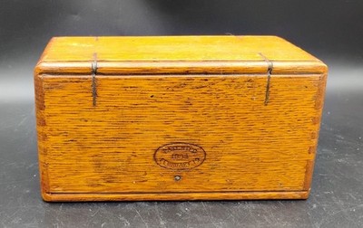 Antique Singer Sewing Machine 1889 Solid Oak Puzzle Box Only, Lined ...
