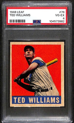1949 Leaf #76 Ted Williams HOF PSA 4 VGEX 1948 C95197 | eBay