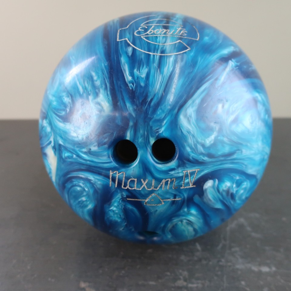 Ebonite Maxim Bowling Ball Blue Swirls 4470g | eBay UK