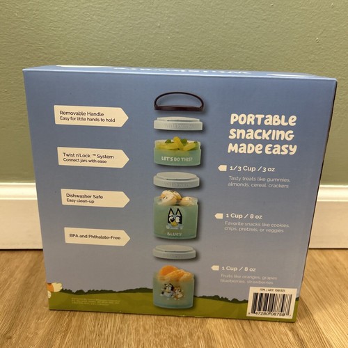 *NEW* Whiskware snack containers Bluey 3 pack BPA Phthalate-free ...