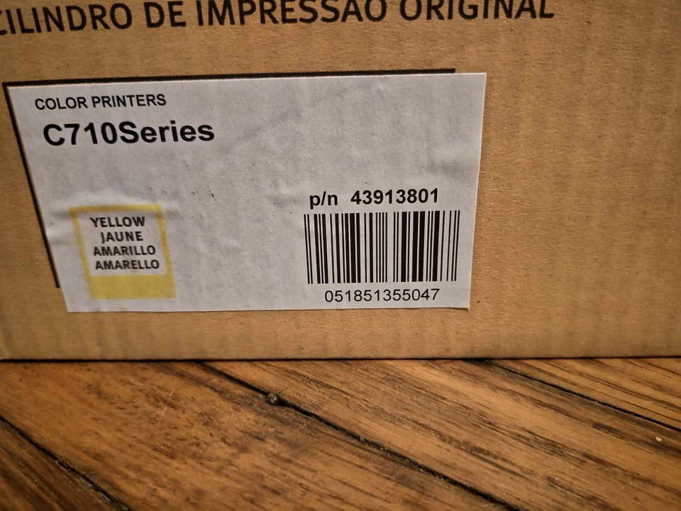 Genuine OKI C710 Color Printer Yellow Image Drum 43913801 | eBay