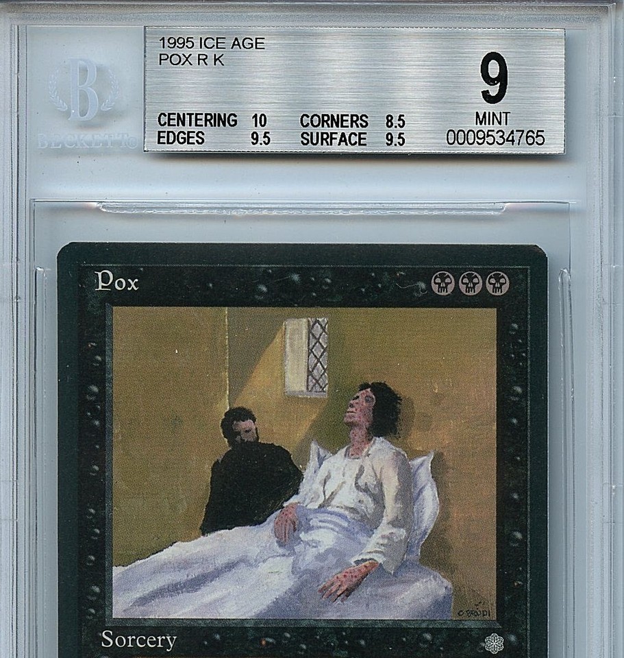 MTG Ice Age Pox BGS 9.0 (9) Mint Magic Card WOTC 4765 | eBay
