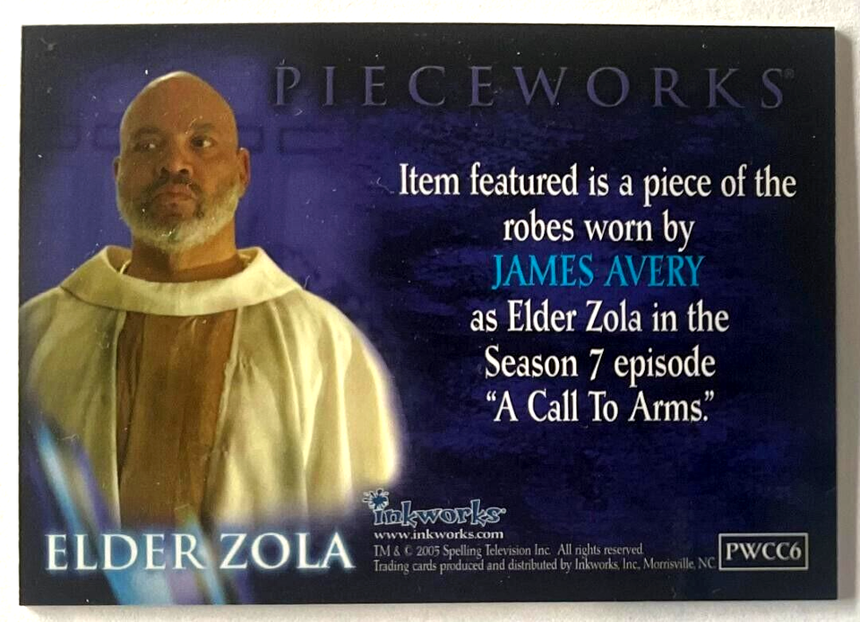 Charmed Conversations Pieceworks Card PWCC6 James Avery as Zola ...