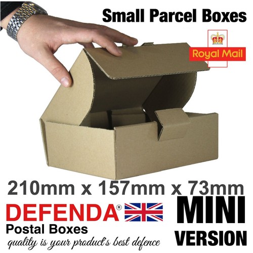 MINI Size Royal Mail SMALL PARCEL BOXES PiP Postal Packet 210mm X 157mm ...
