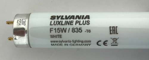 18 SYLVANIA Fluorescent T8 Luxline Plus F18w/835 590mm Tubes for sale ...