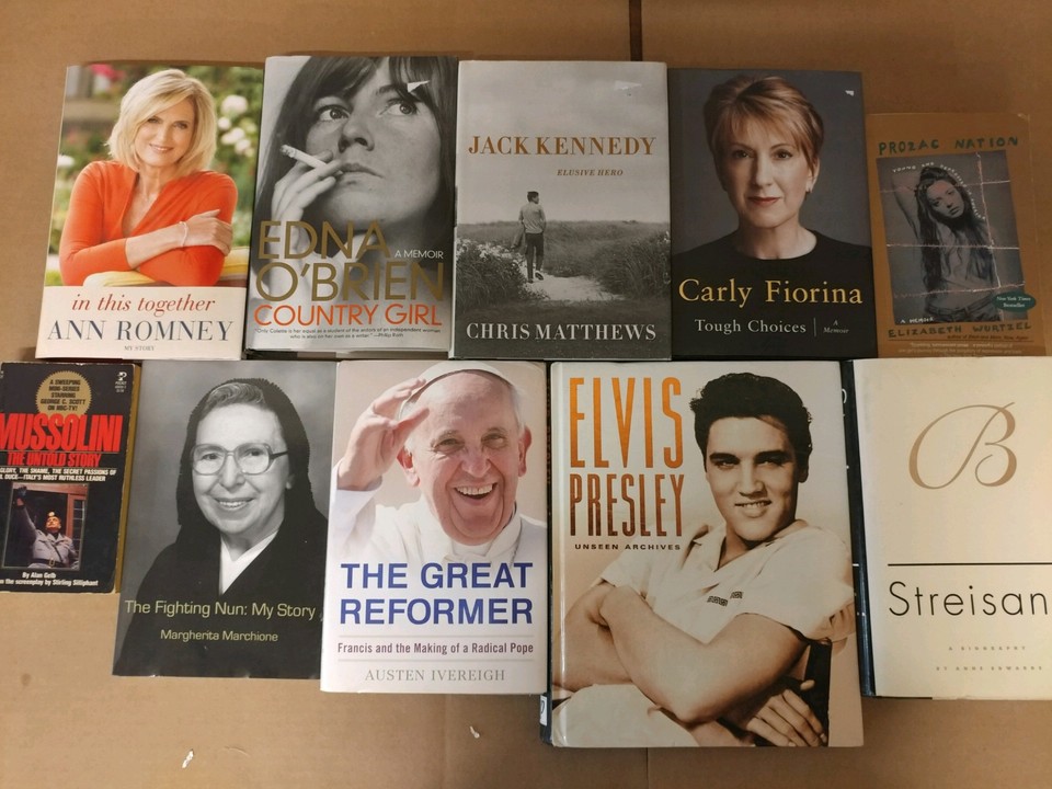 Lot of 10 Autobiography Biography Historical Memoir Books *RANDOM ...