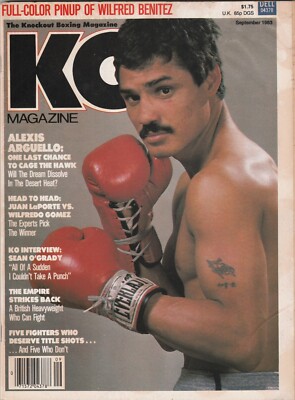 KO MAGAZINE ALEXIS ARGUELLO BOXING HOFer COVER SEPTEMBER 1983 | eBay