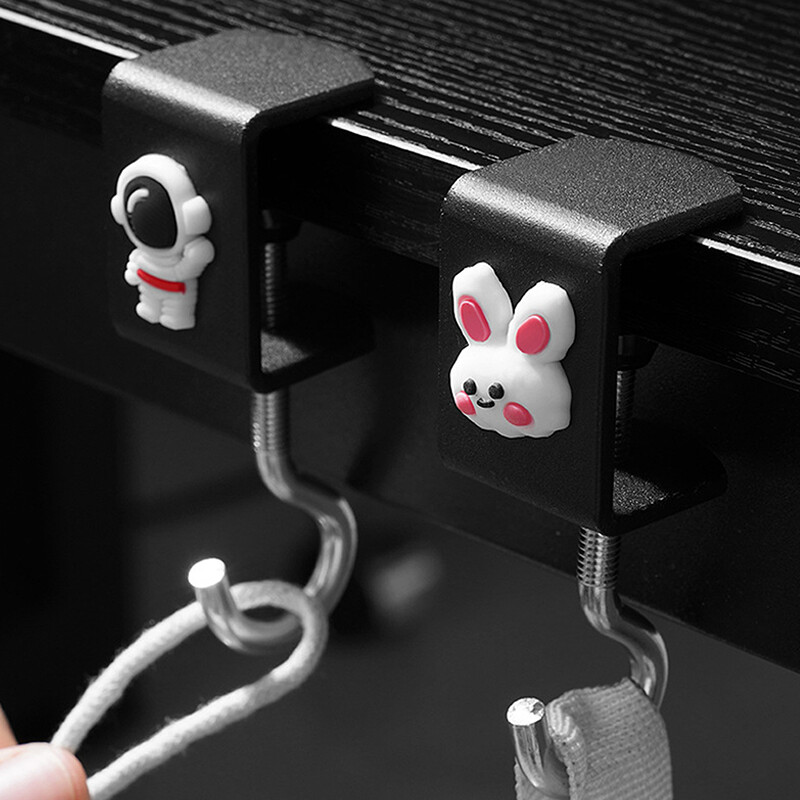 Adjustable Rotatable Removable Table Edge Hooks Desktop Hooks For ...