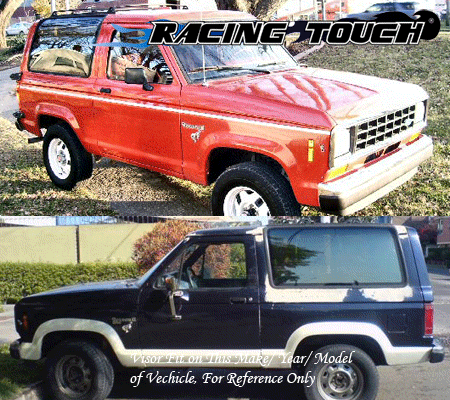 JDM In Channel Visors Deflector & Sunroof Combo 3pcs Ford Bronco II ...