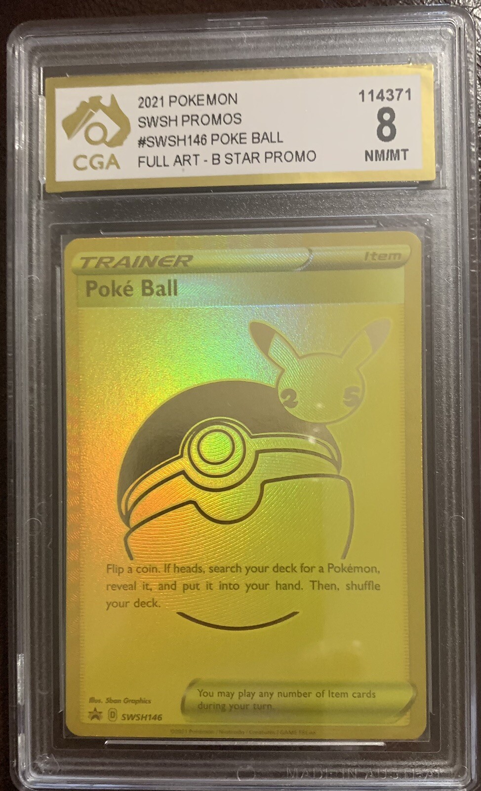 Poke Ball - FOIL - SWSH146 - Pokemon TCG - CGA8 Near Mint/mint | eBay