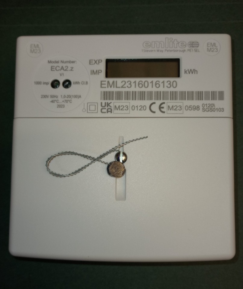 ECA2 EMLITE SINGLE PHASE ELECTRIC CREDIT METER IMPORT ONLY & IMPORT ...