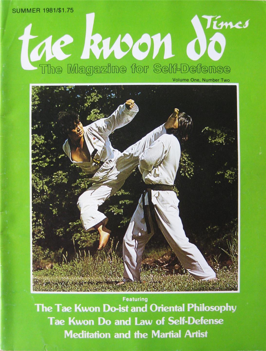 RARE 1981 TAE KWON DO TIMES V. 1 N.2 HEE IL CHO SANG KYU SHIM KARATE ...