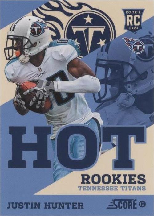 2013 Score - Hot Rookies Justin Hunter #14 Retail (RC) for sale online ...