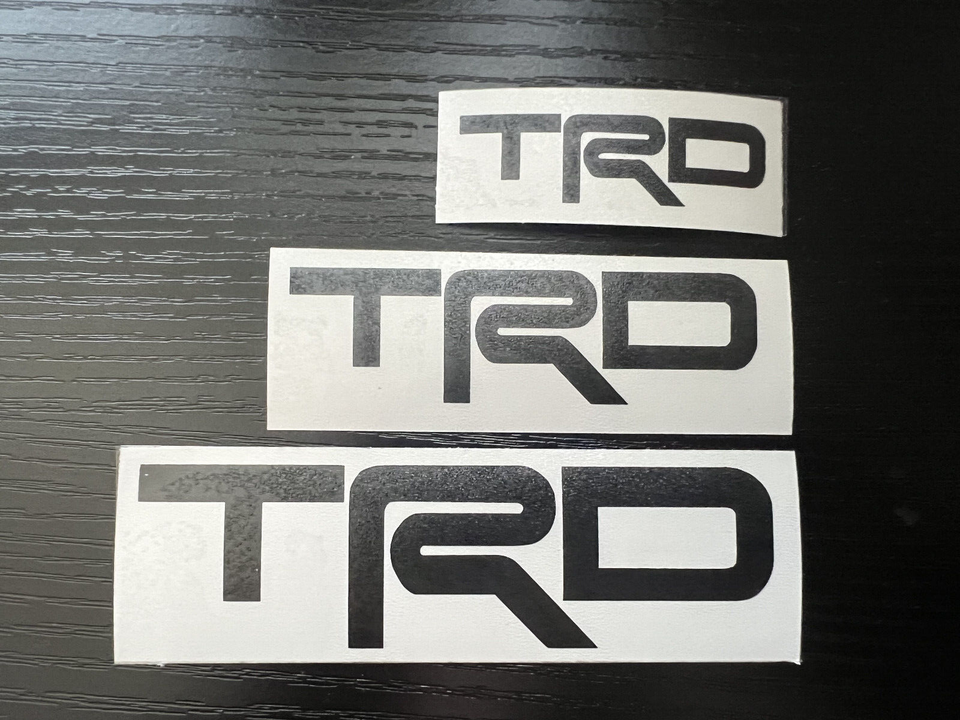 TRD Vinyl Decal for Toyota Truck Tacoma Tundra 4runner Camry Rav4 ...